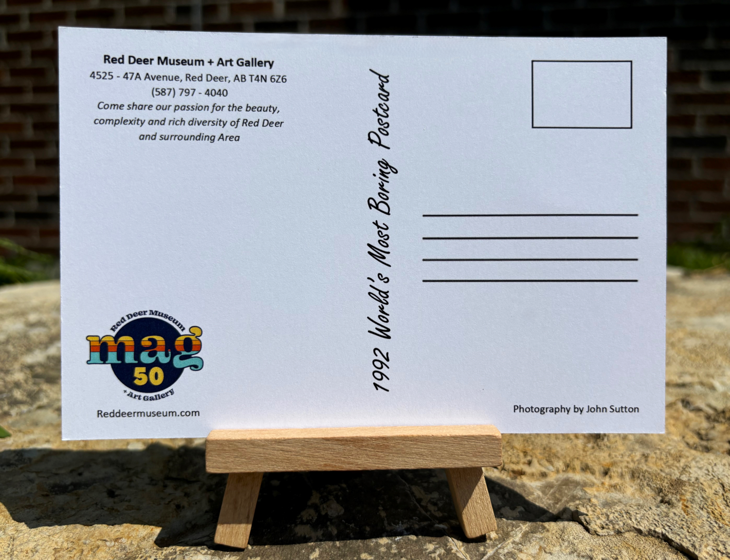 World's Most Boring Post Card | Red Deer Museum + Art Gallery